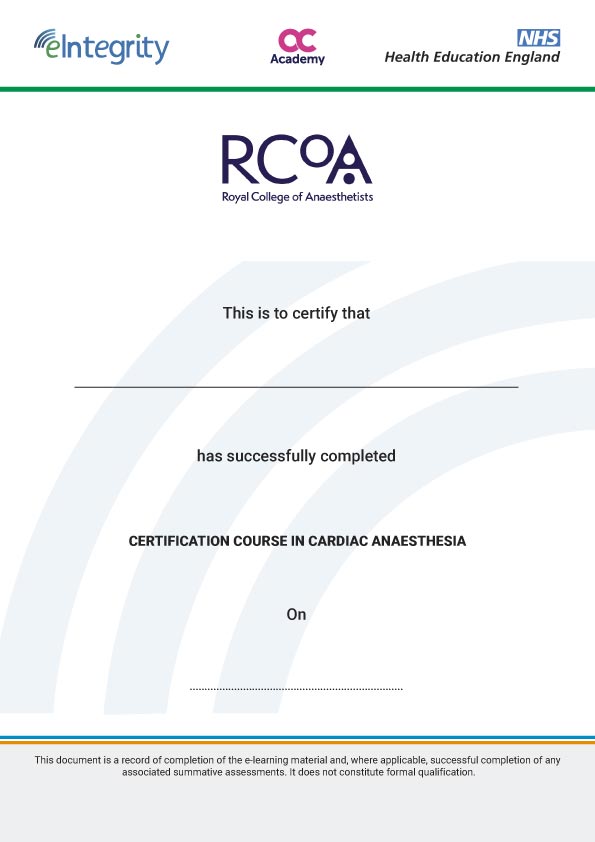 Certification Course in Cardiac Anaesthesia | OC Academy
