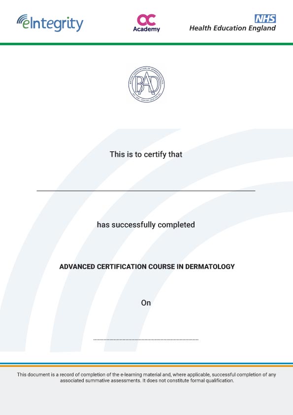 Advanced Certificate Course in Dermatology | OC Academy